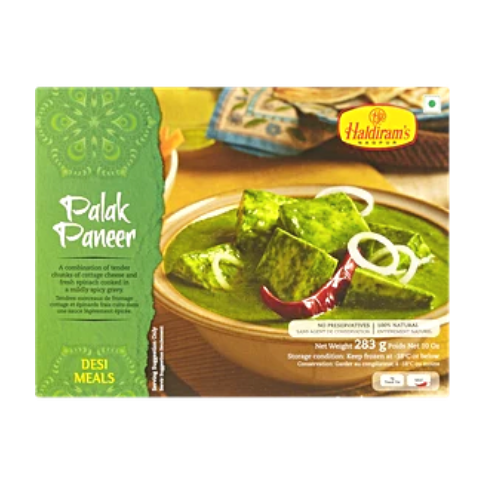 HALDIRAMS FROZEN 283G PALAK PANEER | Budget Mart UK ONLINE